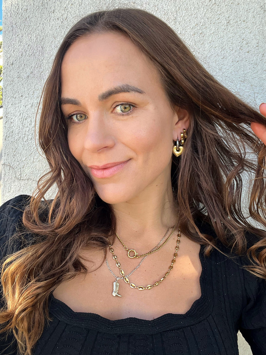 HEART CHARM HOOPS – Ezli